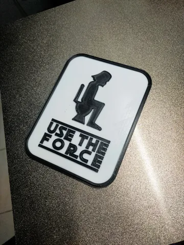 Star Wars toilet sign (use the force) by Leonardo3Printi | Download ...