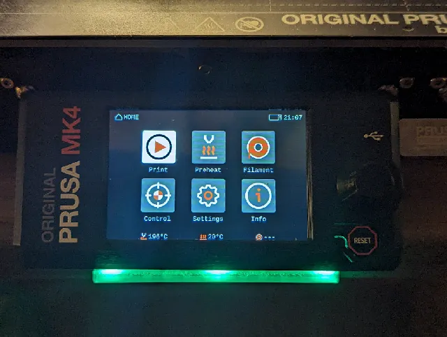 Make of Prusa MK4 LED Status Bar Extension by lubosz | Download free ...