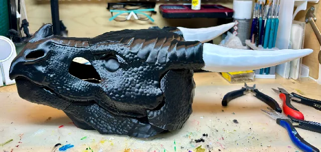 Make of Sandwing Dragon Mask by ATree | Download free STL model ...