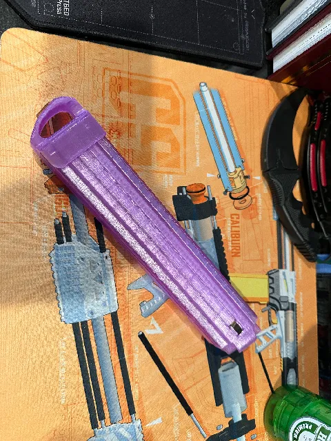Make of Nerf Half Dart Printable Angled Talon Style Magazine by ...