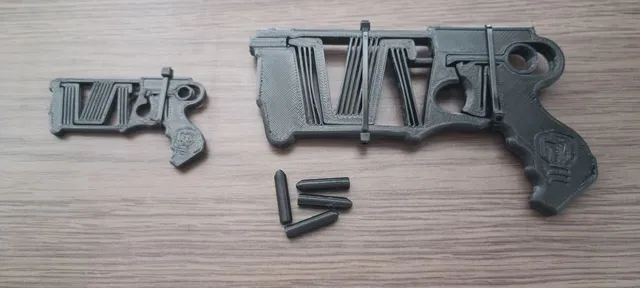 Make of One Piece Compliant Mechanism Blaster (Mark Rober) by makerguy ...
