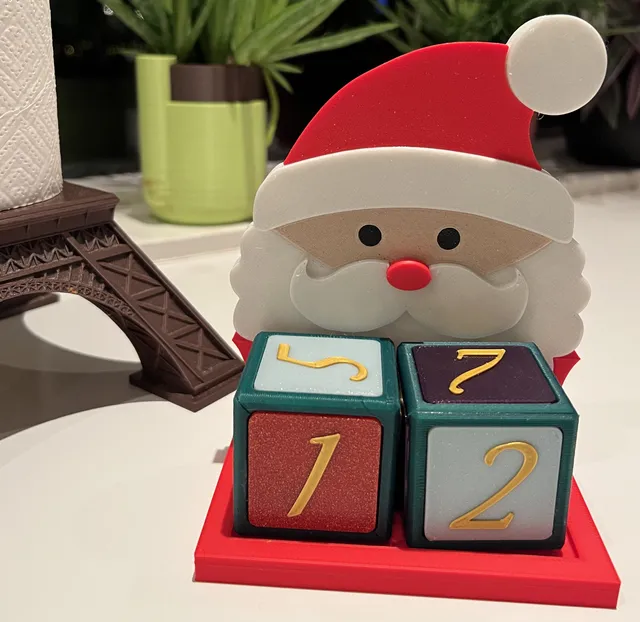 Make of Christmas Countdown Cubes v2 by The occasional extrusionist ...