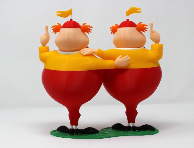 Make of Tweedledee and Tweedledum by wlmcad | Download free STL model ...