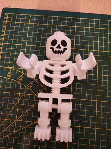 Single Plate Print LEGO Skeleton (4:1) - Improved by maxelman ...