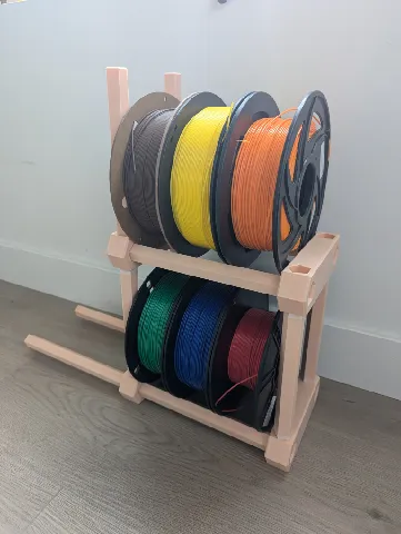 Modular filament spool rack by TeeMuumi | Download free STL model ...