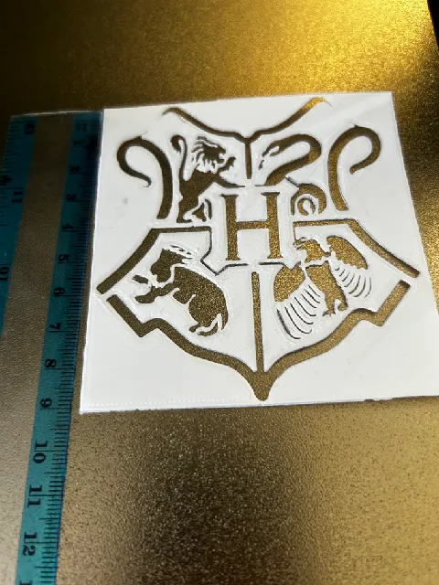 Make of Hogwarts stencil by GoodallMaker | Download free STL model ...
