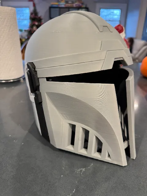 Make of Aran Tal: Star Wars inspired Mandalorian Helmet by dadtrooper ...