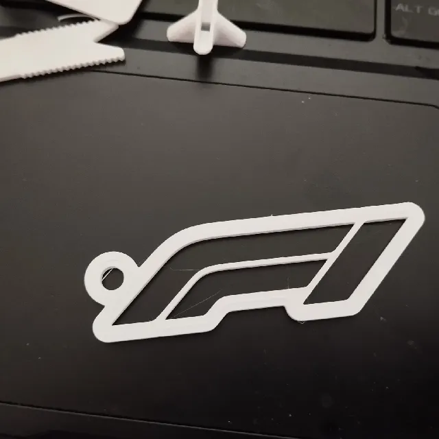 Make of F1 Keyring - Formula 1 Logo Contoured (Punched) by Kayaah ...