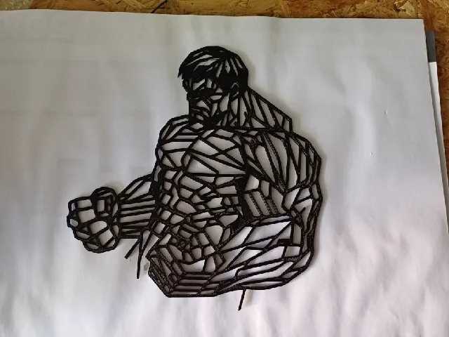 Hulk Wallart by Melt the String | Download free STL model | Printables.com