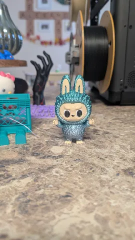 Miniature Labubu with Rotating Eyes - Keychain Option by Larsocam ...