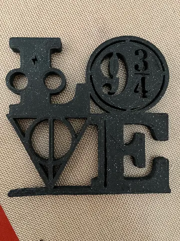 Harry Potter Love Sign by Dutylein | Download free STL model ...