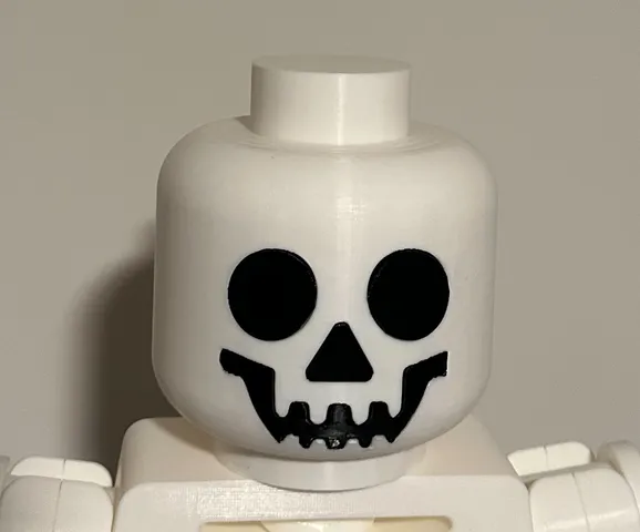 Easy Print Mega Lego Skeleton Skull by maxelman | Download free STL ...