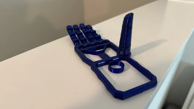 Make of Robotic Hand (Print in Place Toy) by frankis | Download free ...