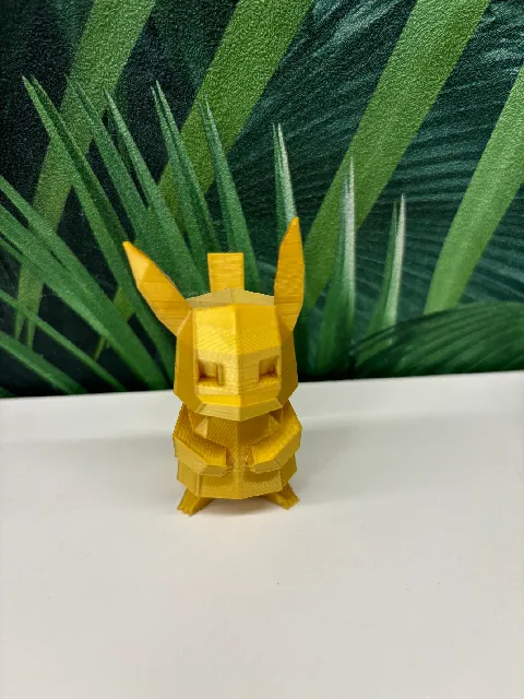 Make of Low Poly Pikachu by Honza | Download free STL model | Printables.com