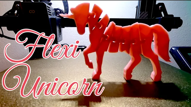 Make of Flexi Unicorn by PrintLapse | Download free STL model | Printables.com