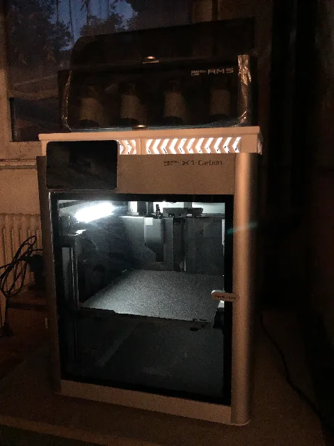 Make of Bambu P1P and X1 Sliding Vent Glass Top Enclosure /w LED option ...
