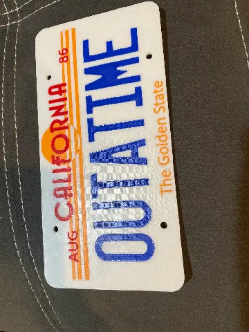 Back to the Future ("Outatime" License Plate) by bonesupport | Download ...