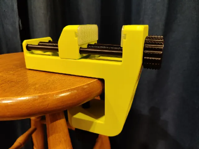 Make of Clamp on Vice- Fully 3D Printed by MuskokaResearch by Rooter ...