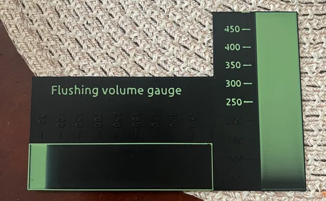 Make of Bambu AMS flushing volume gauge by Anticlock94 | Download free ...