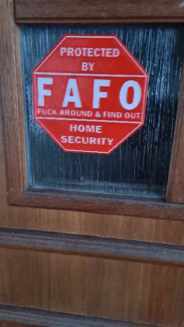 Make of The Original FAFO Security Sign (Dirty and Clean options) by ...