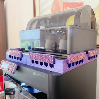 Bambu Lab P1S Top Glass LED Hex Riser by Carat3dCreations | Download ...