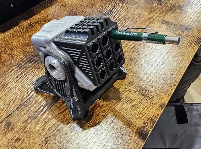 Make of Rocket Pen Launcher Turret - Desk Defense by Scottw86 ...