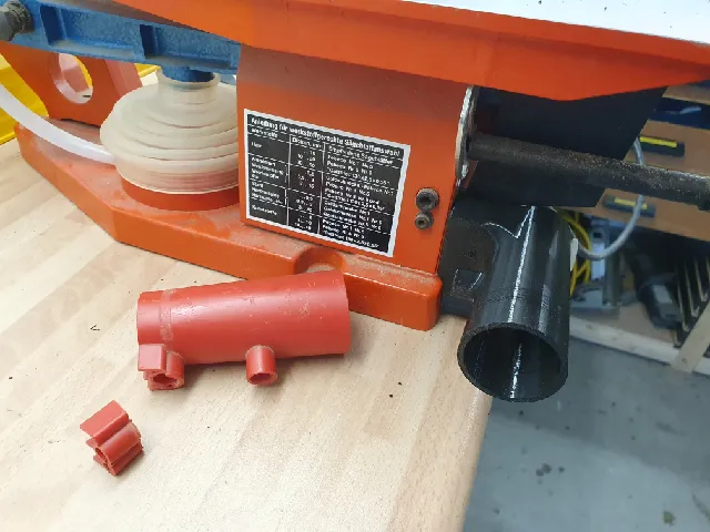 Make of Hegner Multicut scroll saw dust extraction connection spare ...
