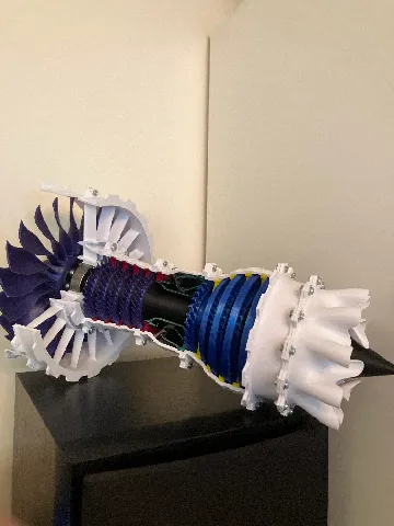 3D Printable Jet Engine by CATIAV5FTW | Download free STL model ...