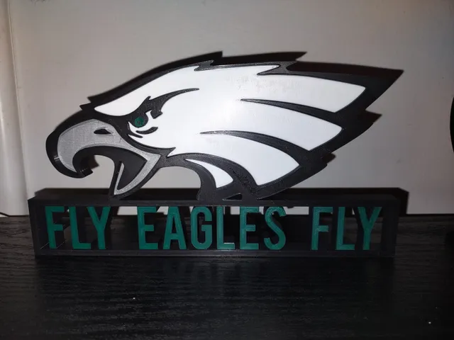 Fly Eagles Fly Sign by Steve15 | Download free STL model | Printables.com