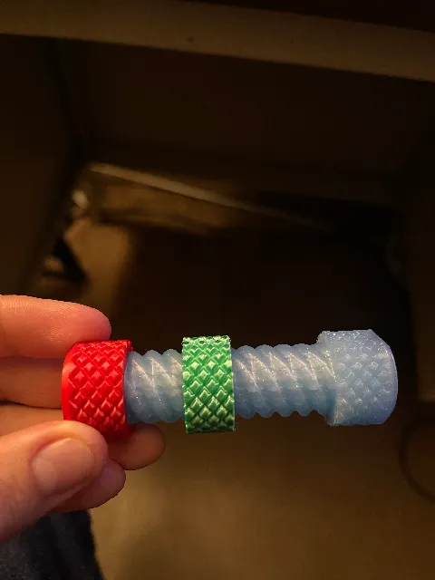 Make of Knurled Fidget Bolt Keychain by 8Bit925 | Download free STL ...