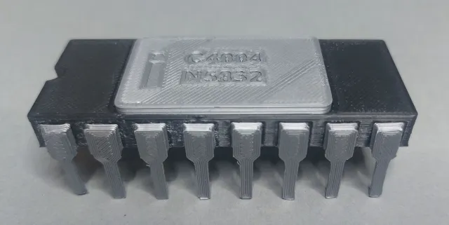 Intel 4004 4-Bit Processor Replica by robertgcode | Download free STL ...
