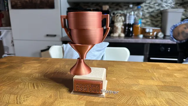Make of Easy Print "World's Best CSS Developer" Trophy by AirBee ...