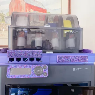 Bambu Lab P1S Top Glass LED Hex Riser by Carat3dCreations | Download ...