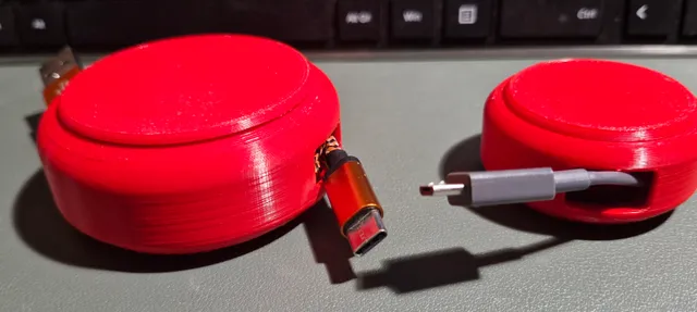 USB Cable Reel by Manabun Lab | Download free STL model | Printables.com
