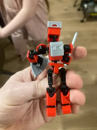 MINI 13 Printable Jointed Figure by soozafone | Download free STL model ...