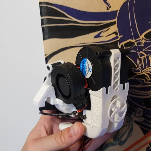 Make of Taurus V5 Cooling Duct for Creality Sprite Extruder, Dual 5015 ...