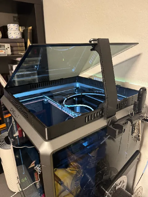 Make of Creality K1 Max Lid Riser - No logo, slimmer vents by Bayze ...