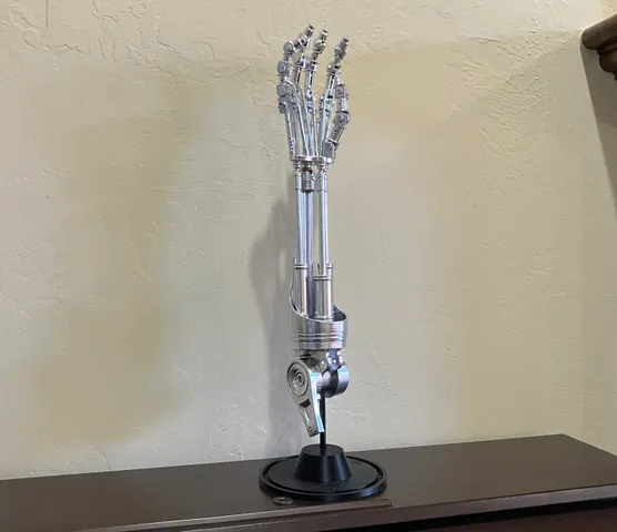 DIY Life-Size Terminator Arm Lamp by LayerLux3D | Download free STL ...