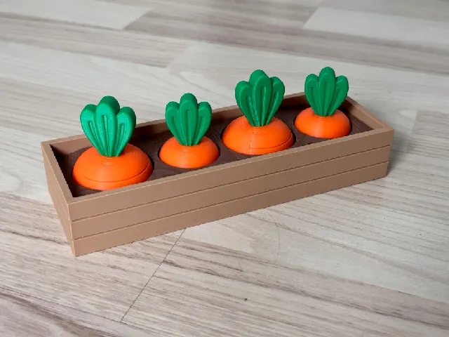 Make of Carrot Garden Layered Fidget Toy by GlennovitS 3D | Download ...