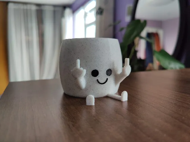 Make of Middle Finger Happy Pot by Jack Mason | Download free STL model ...
