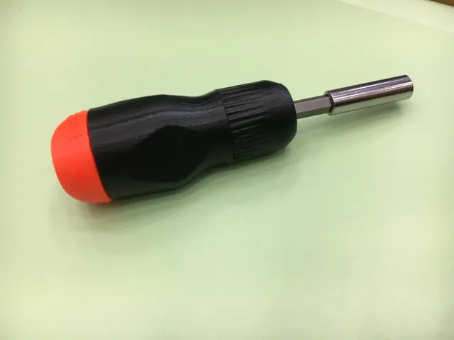 LTT Stubby Screwdriver with ratchet by Trase | Download free STL model ...