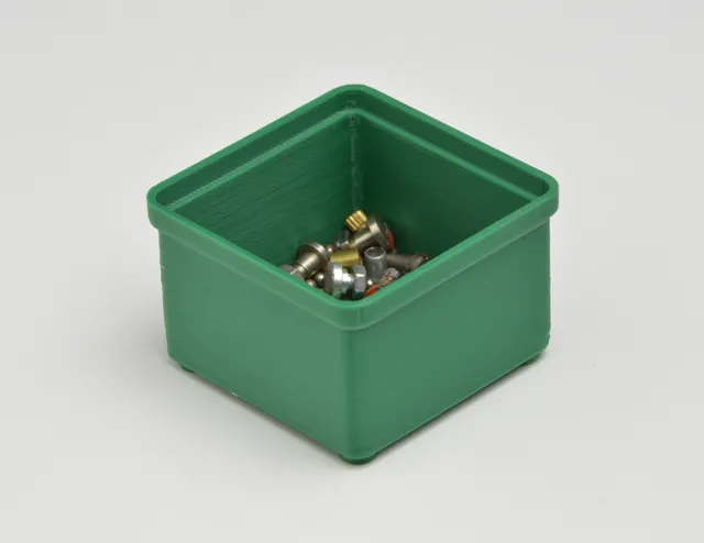 Make of 1x1 units, half height, 1x1 grid Stackable Insertbox by Bodo ...