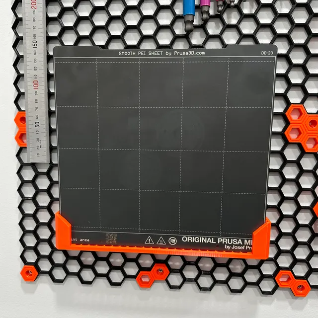Make of Honeycomb Prusa Steel Sheet Holder by Max Redacted | Download free STL model ...