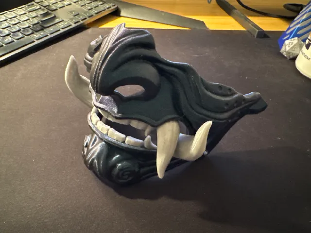Samurai Mask Model 3 (split for multiple colors) by CirluQc | Download ...