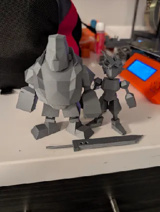 Barret Wallace - Final Fantasy 7 Polygon Model by The Cyber Hobbit ...