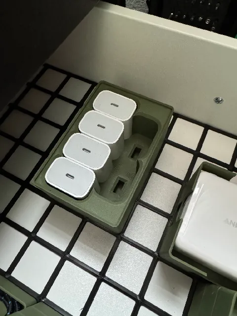 Make of Stackable Gridfinity Apple USB-C Wall Adapter Module by SJ ...
