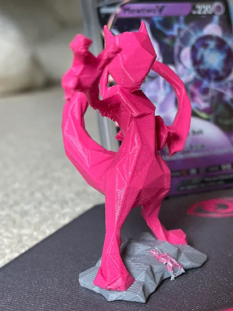 Make of Low Poly Mewtwo Pokémon by davidconger | Download free STL ...