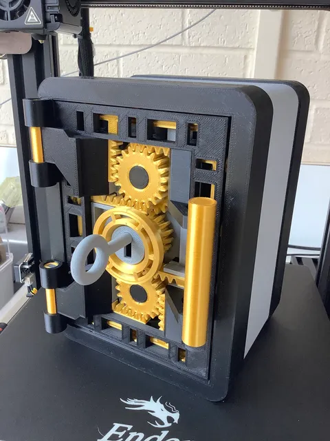Make of Mini Vault with Lever Tumbler Lock by LarGriff | Download free ...