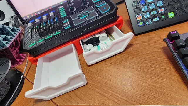 Make of GoXLR base with optional wheels and drawers. by Jamie Moffatt ...