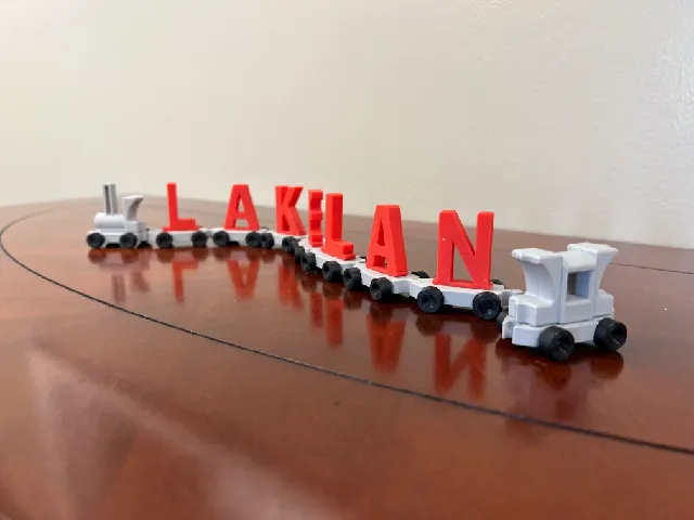 Make of ALPHABET TRAIN by lindnjoe | Download free STL model ...